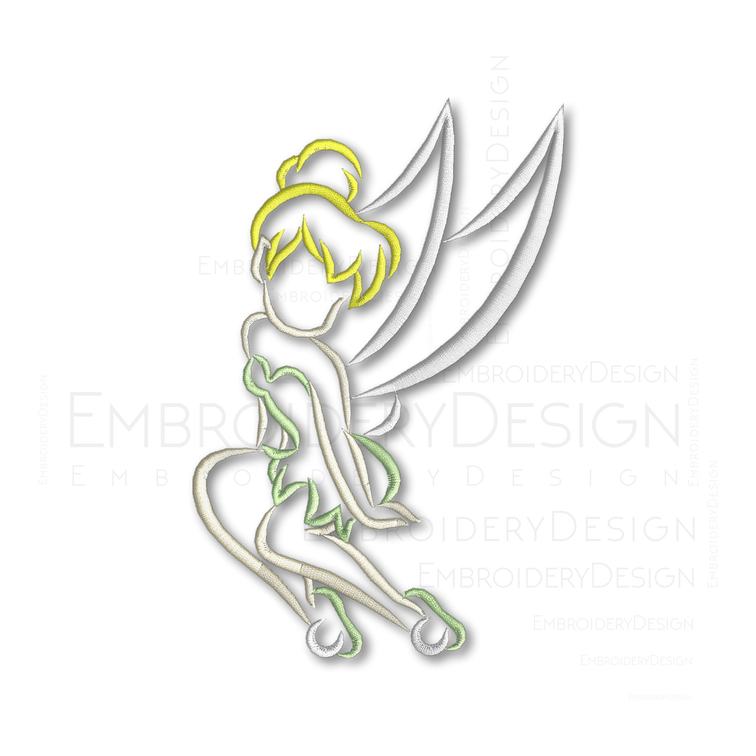 Tinkerbell sketch - Anita Kóródi - SvgEmbroideryDesign
