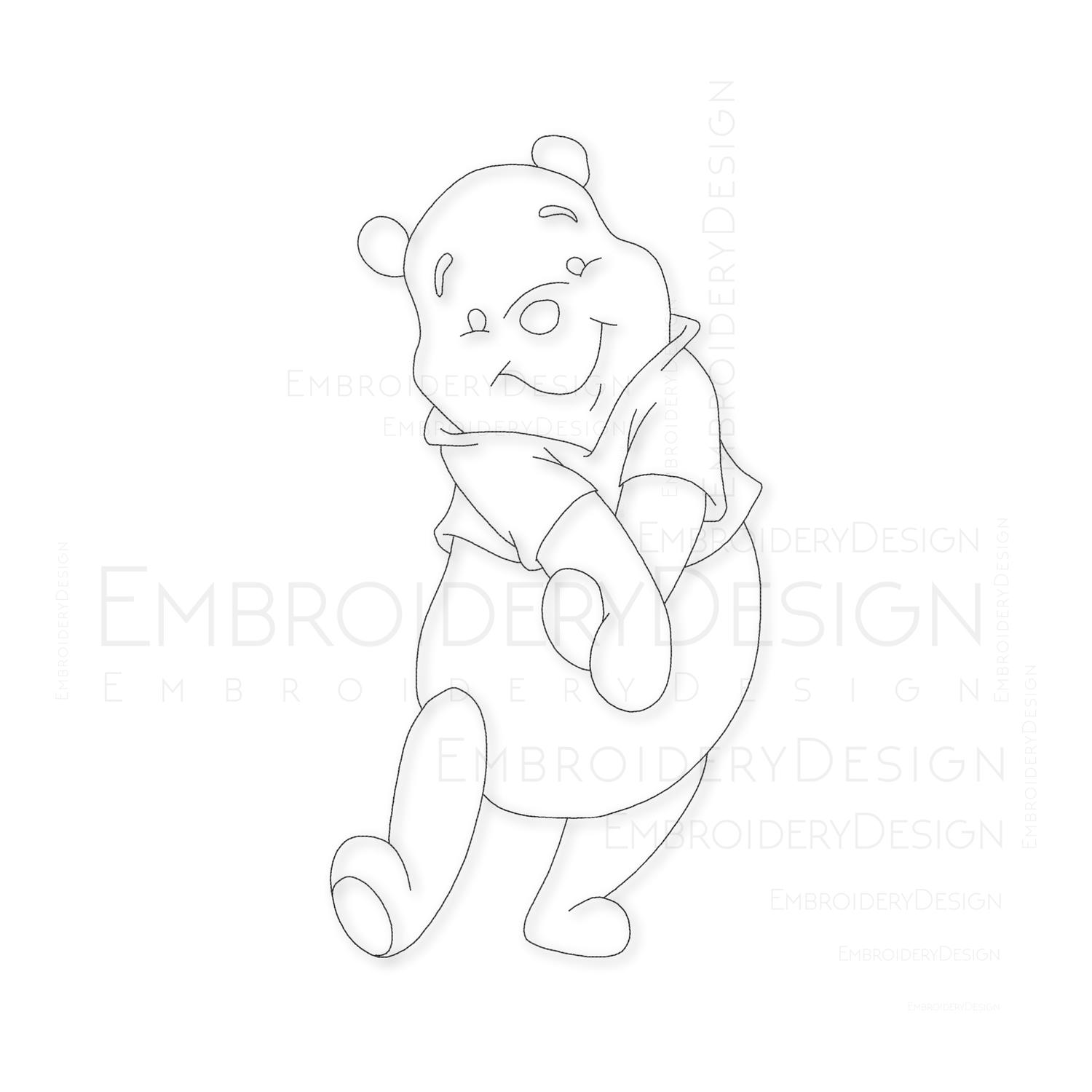 Winnie the Pooh Line - Anita Kóródi - SvgEmbroideryDesign