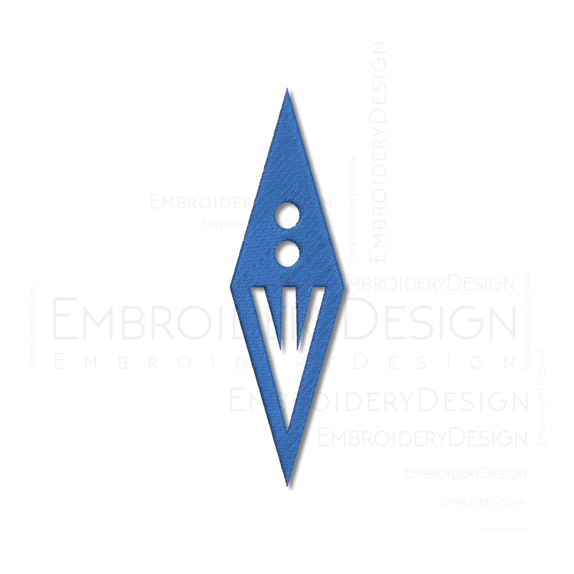 Wind Symbol v2 Frozen - Anita Kóródi - SvgEmbroideryDesign