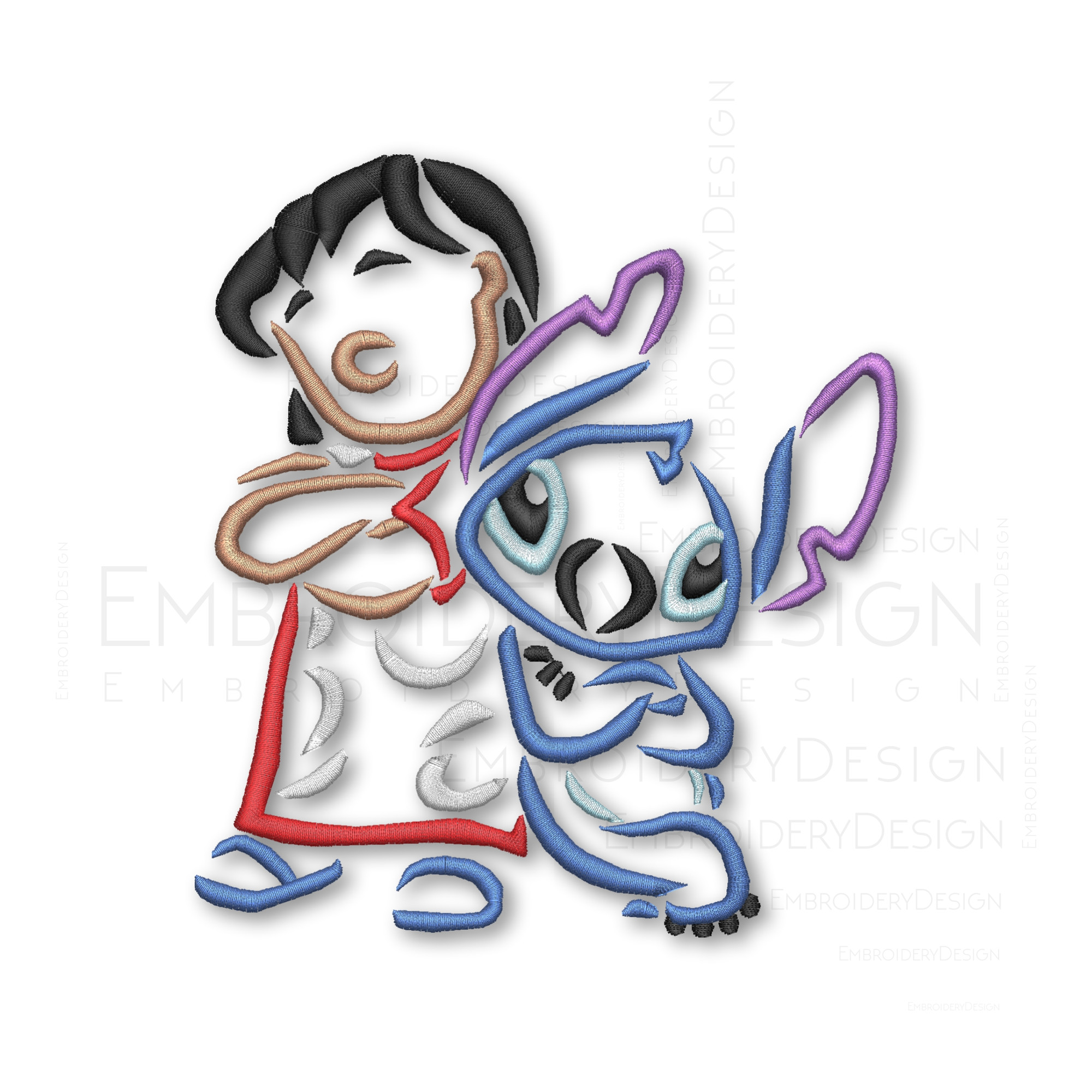 Lilo And Stitch v3 - Anita Kóródi - SvgEmbroideryDesign