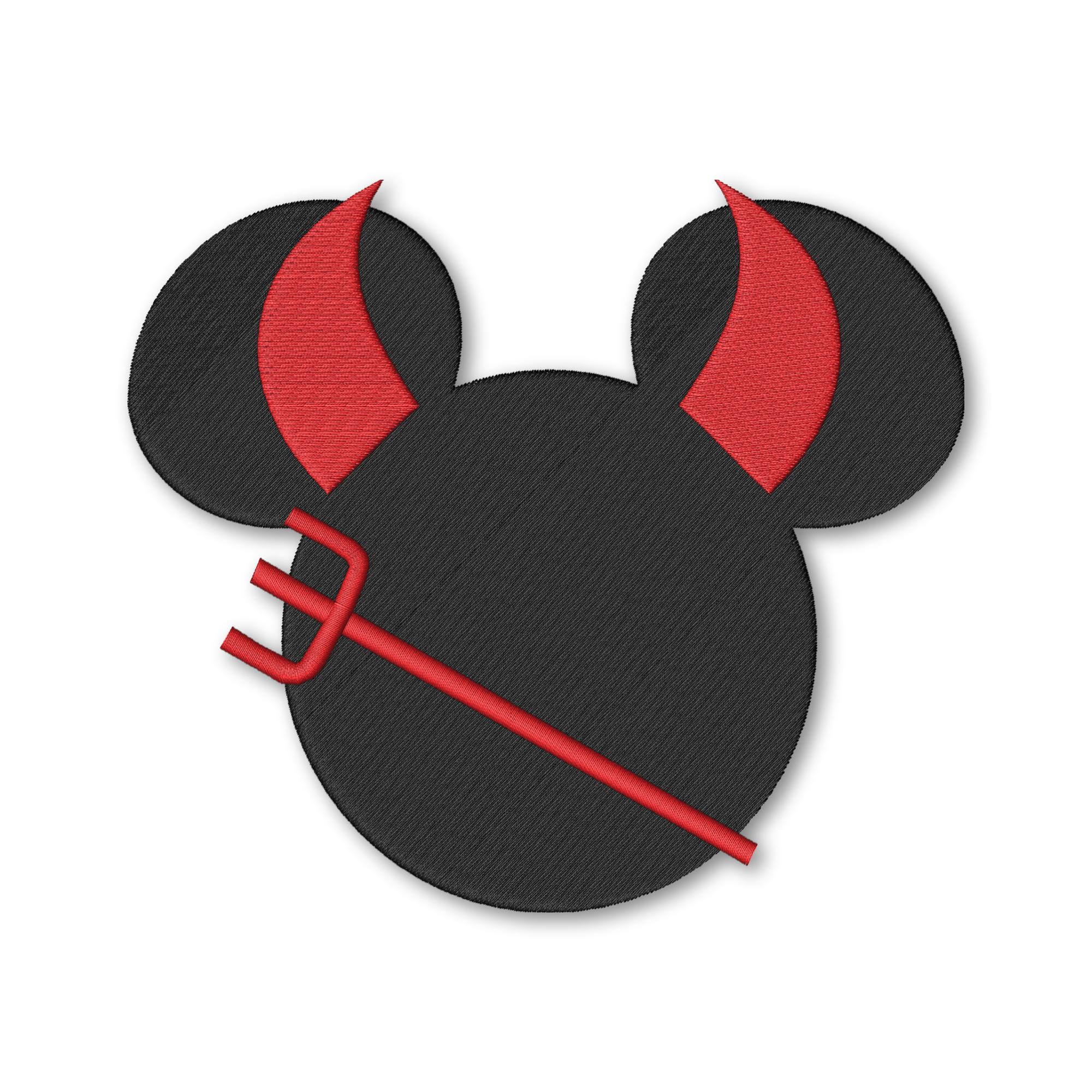 Devil Mickey Mouse Halloween - Anita Kóródi - SvgEmbroideryDesign