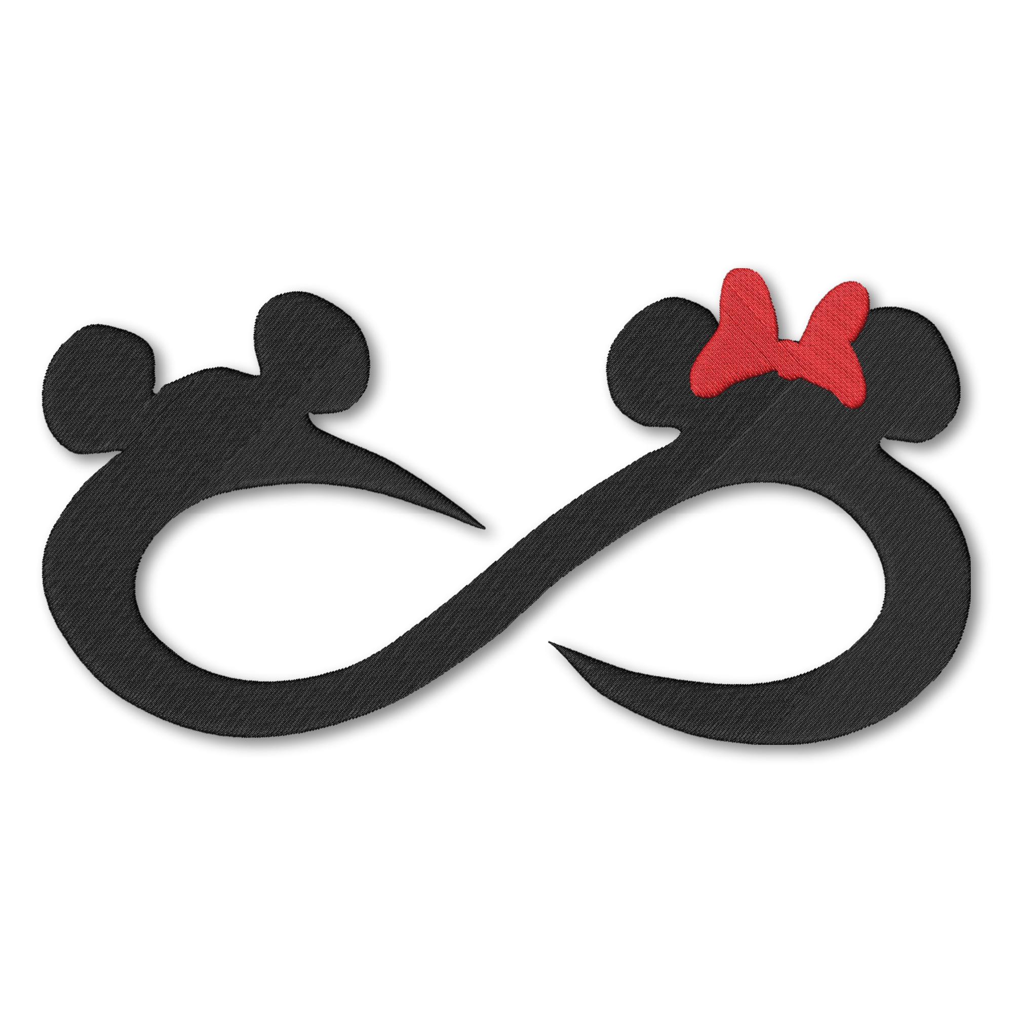 Infinity Mickey Minnie mouse - Richárd Bándi - SvgEmbroideryDesign