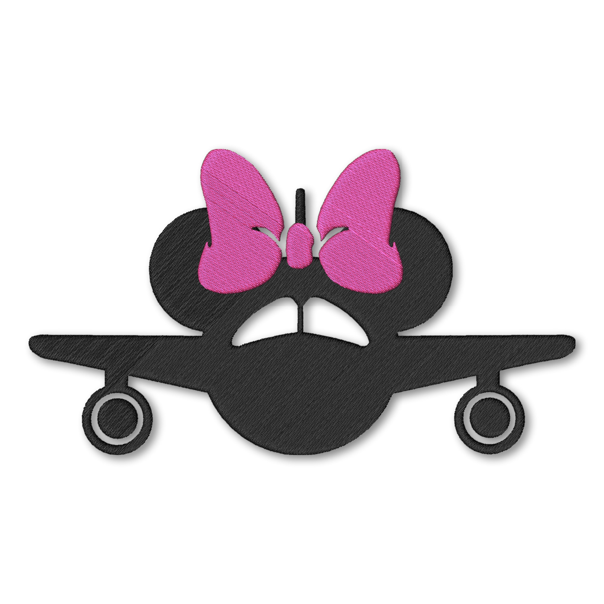 Airplane Minnie Mouse - Richárd Bándi - SvgEmbroideryDesign