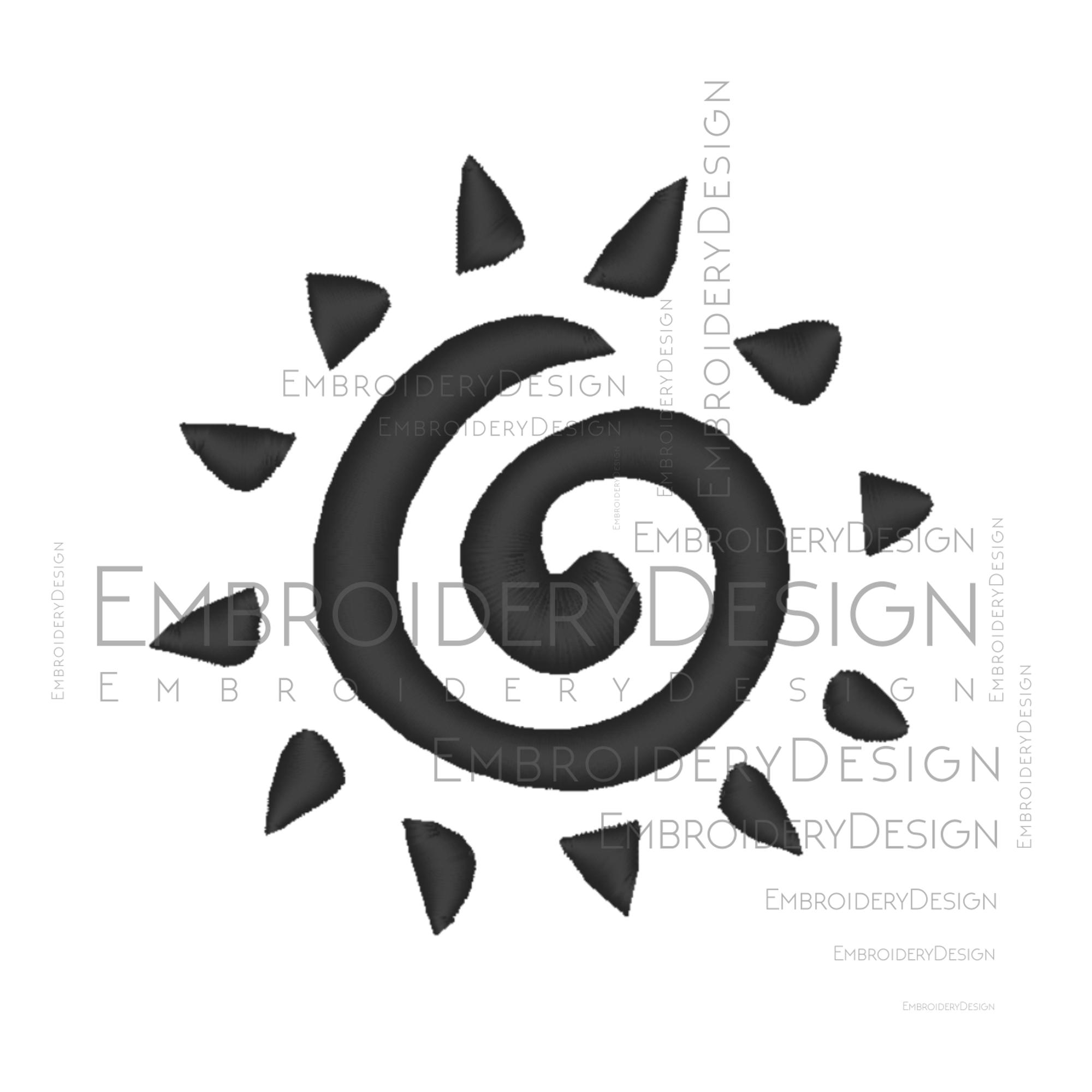 Lion King Simba sun symbol v2 - Anita Kóródi - SvgEmbroideryDesign