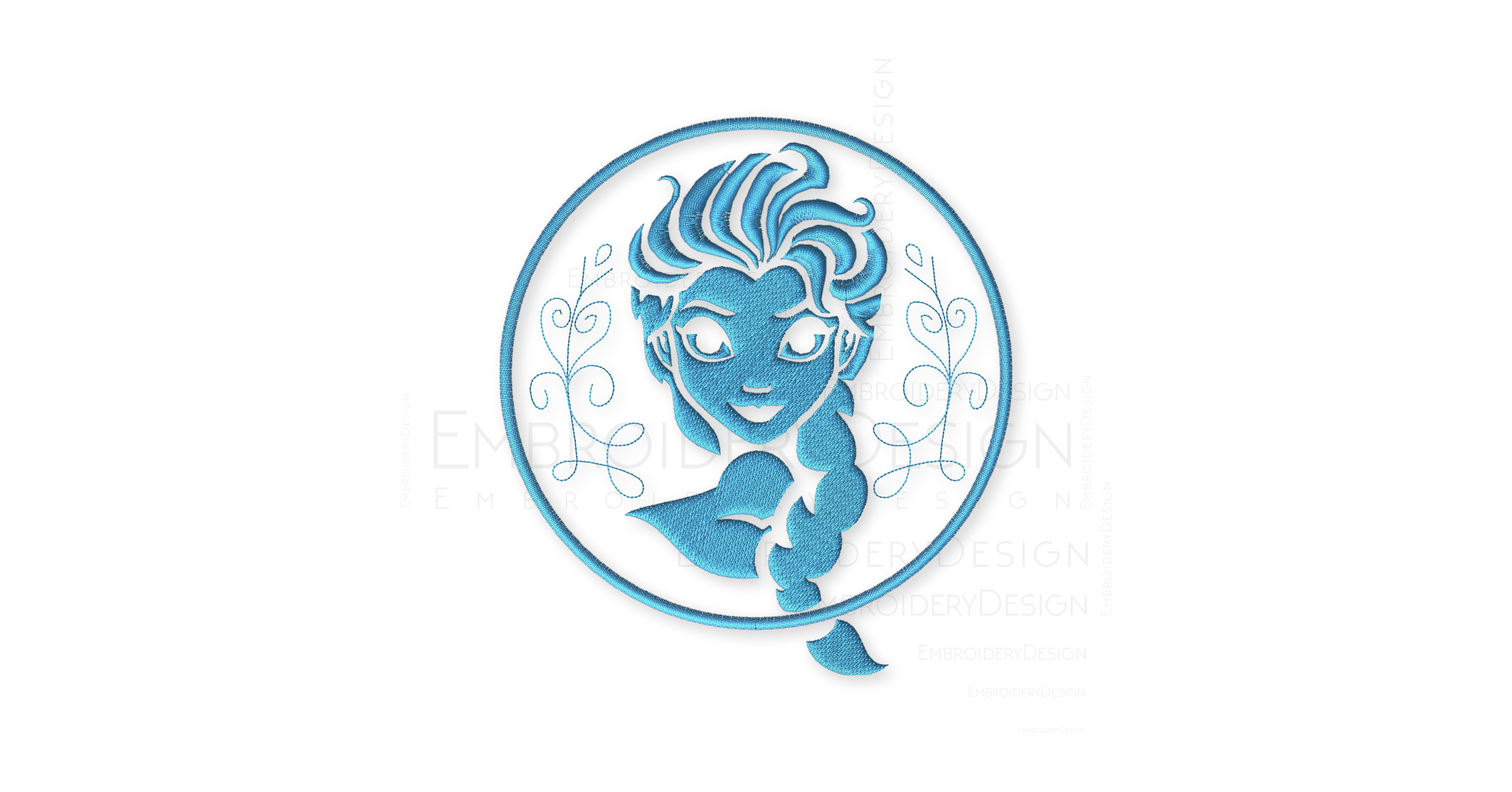 Elsa Frozen Mandala Anita Kóródi Svgembroiderydesign