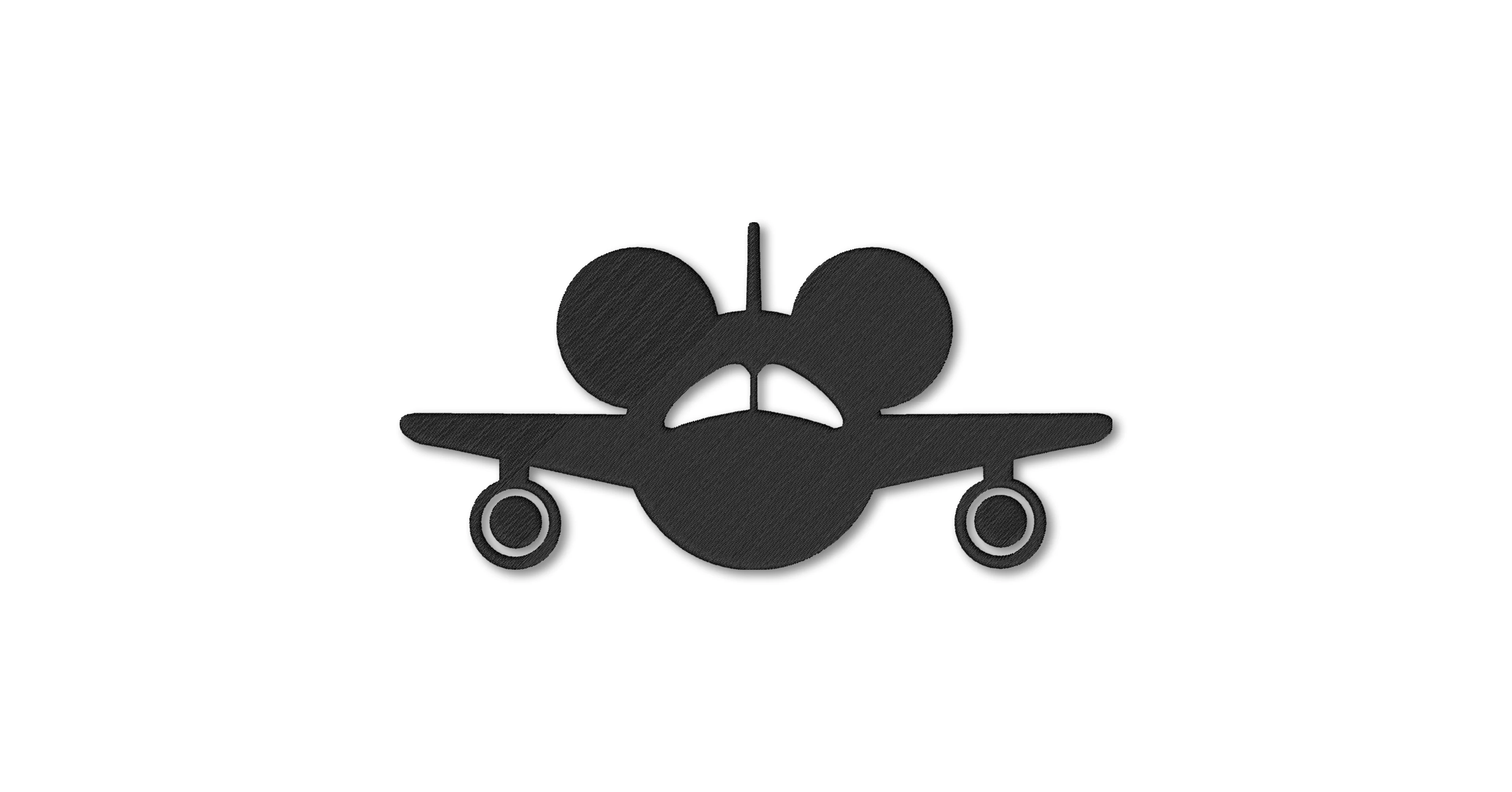 Airplane Mickey Mouse - Anita Kóródi - SvgEmbroideryDesign