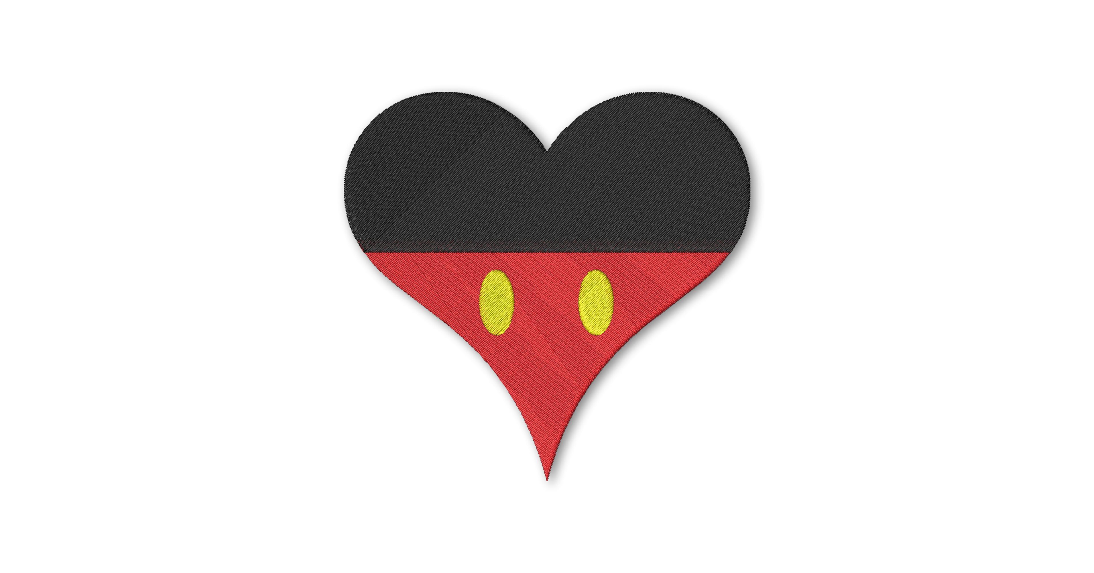 Mickey Mouse Heart - Richárd Bándi - SvgEmbroideryDesign