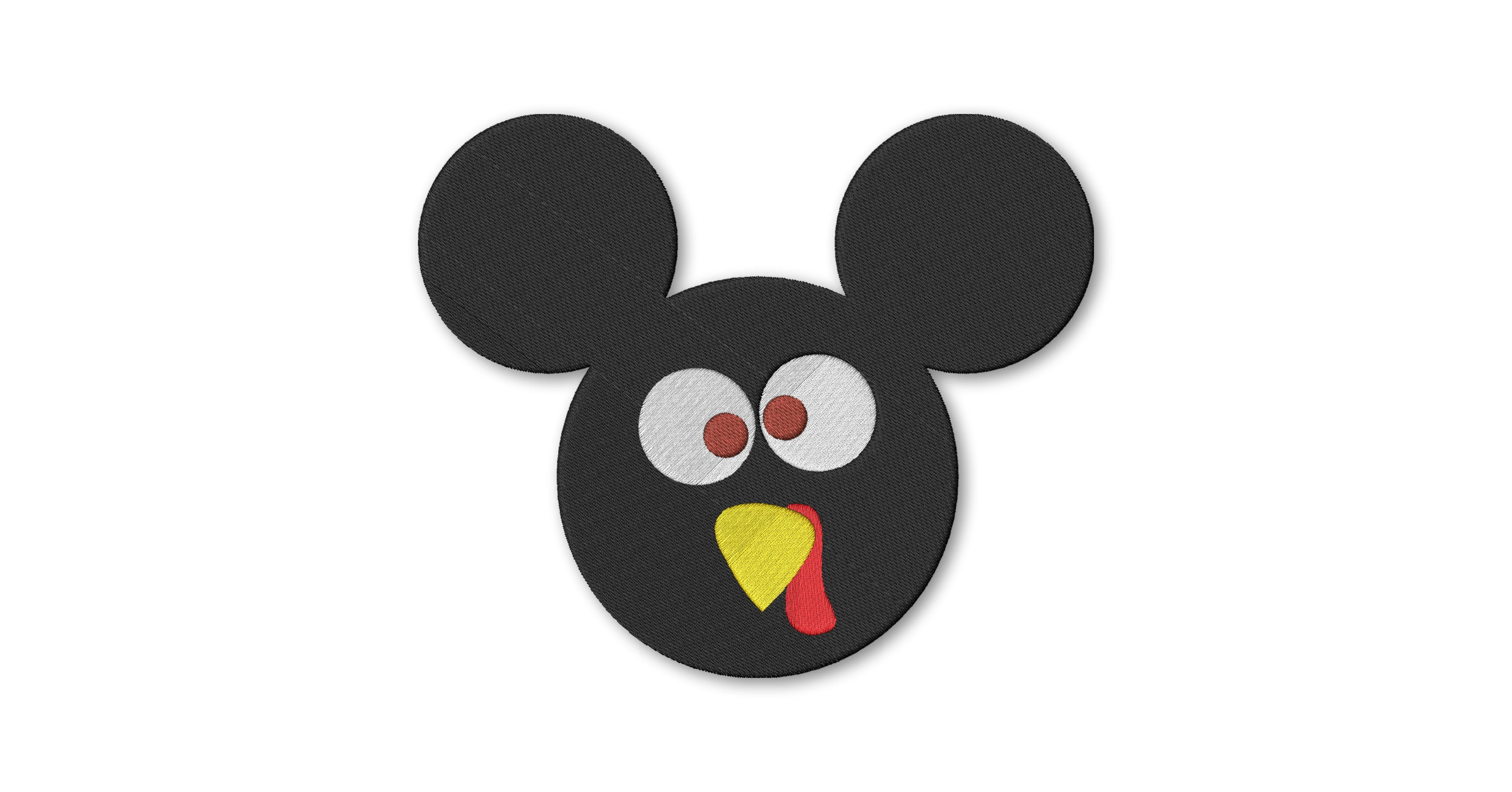 Turkey Mickey Mouse Thanksgiving - Anita Kóródi - SvgEmbroideryDesign