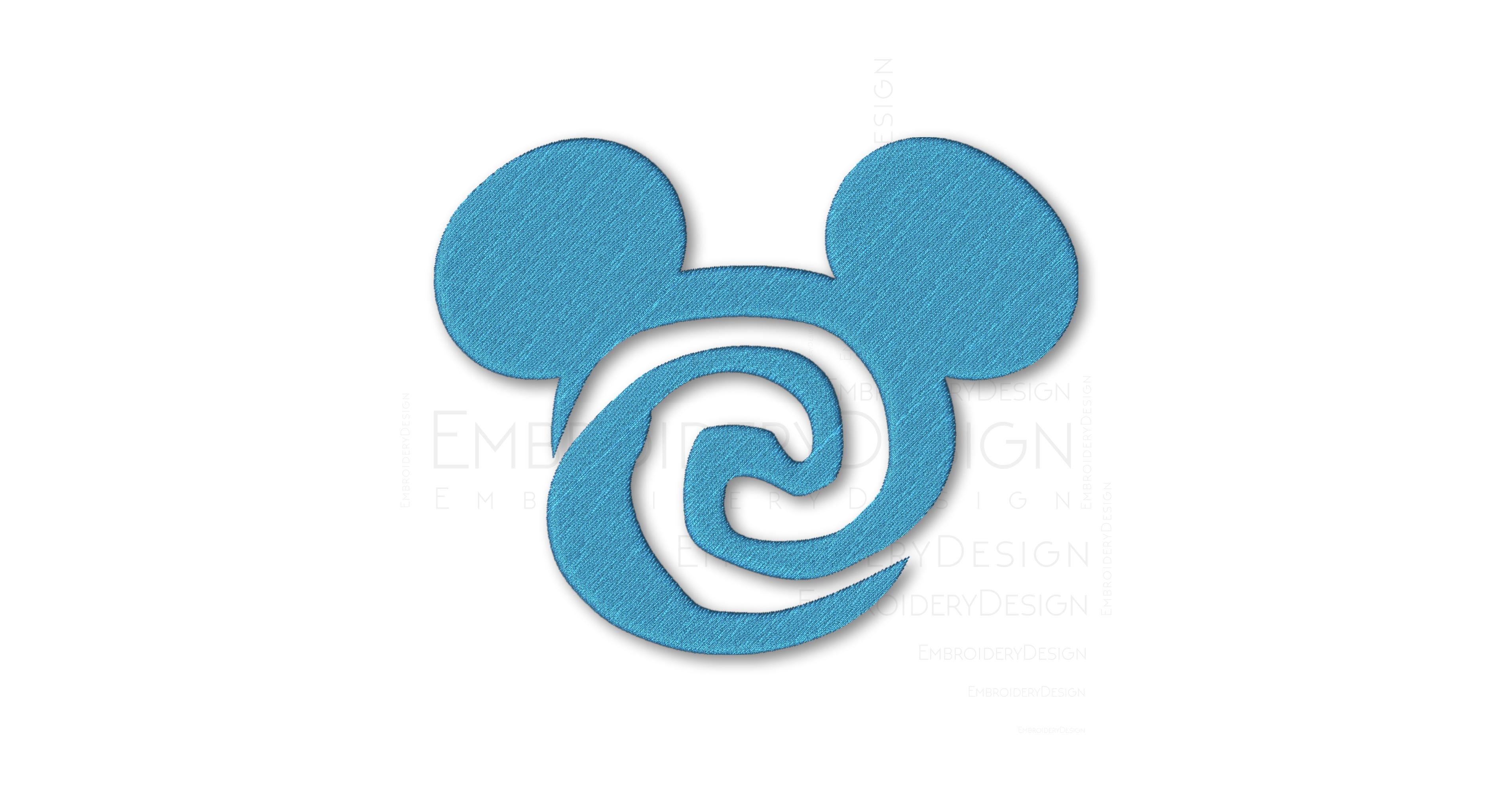 Moana Mickey Mouse Head - Anita Kóródi - SvgEmbroideryDesign