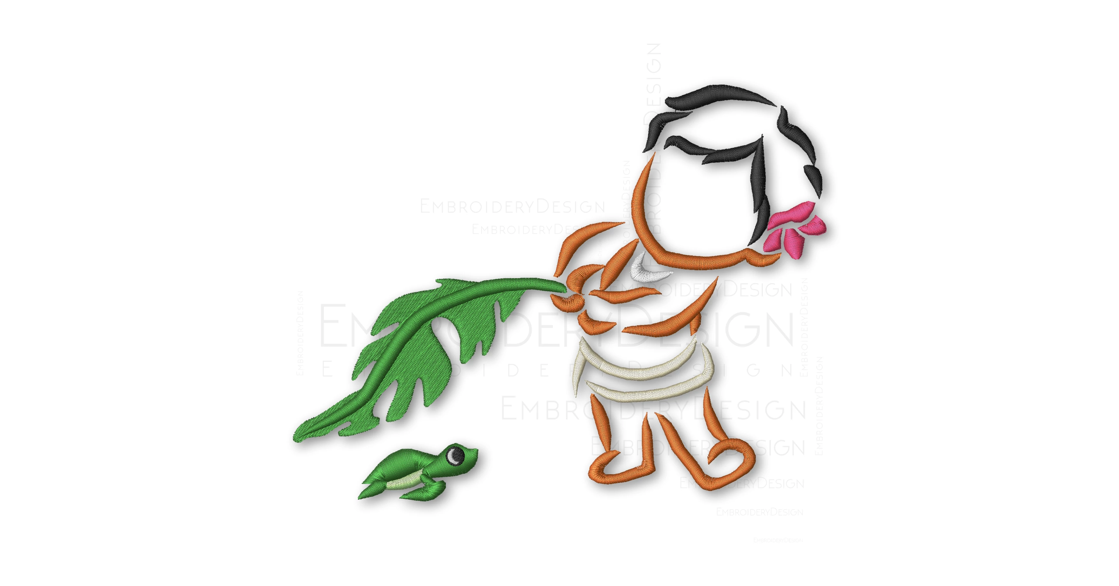 Little Moana Turtle - Anita Kóródi - SvgEmbroideryDesign
