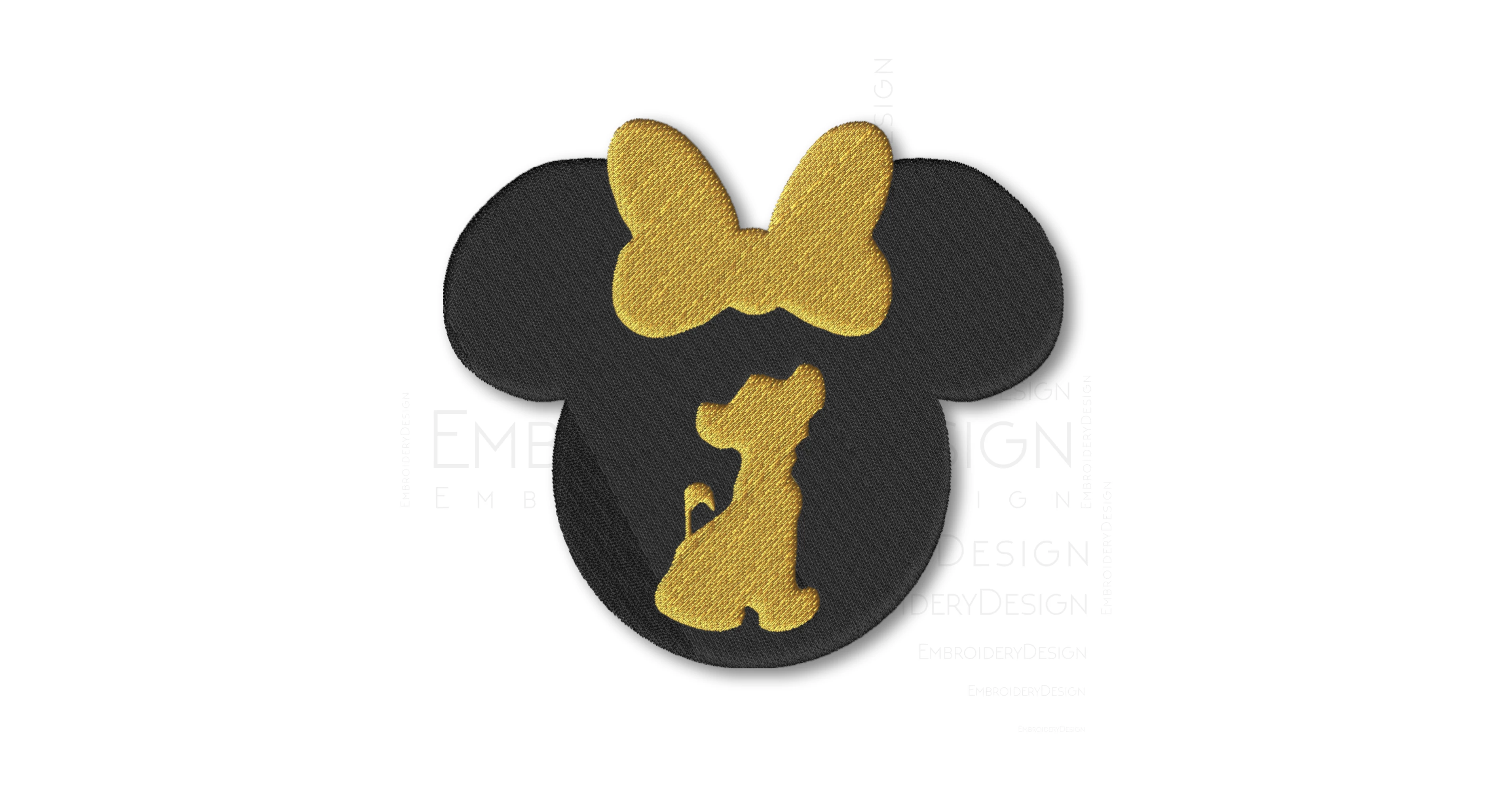 Simba Minnie Mouse Head - Anita Kóródi - SvgEmbroideryDesign