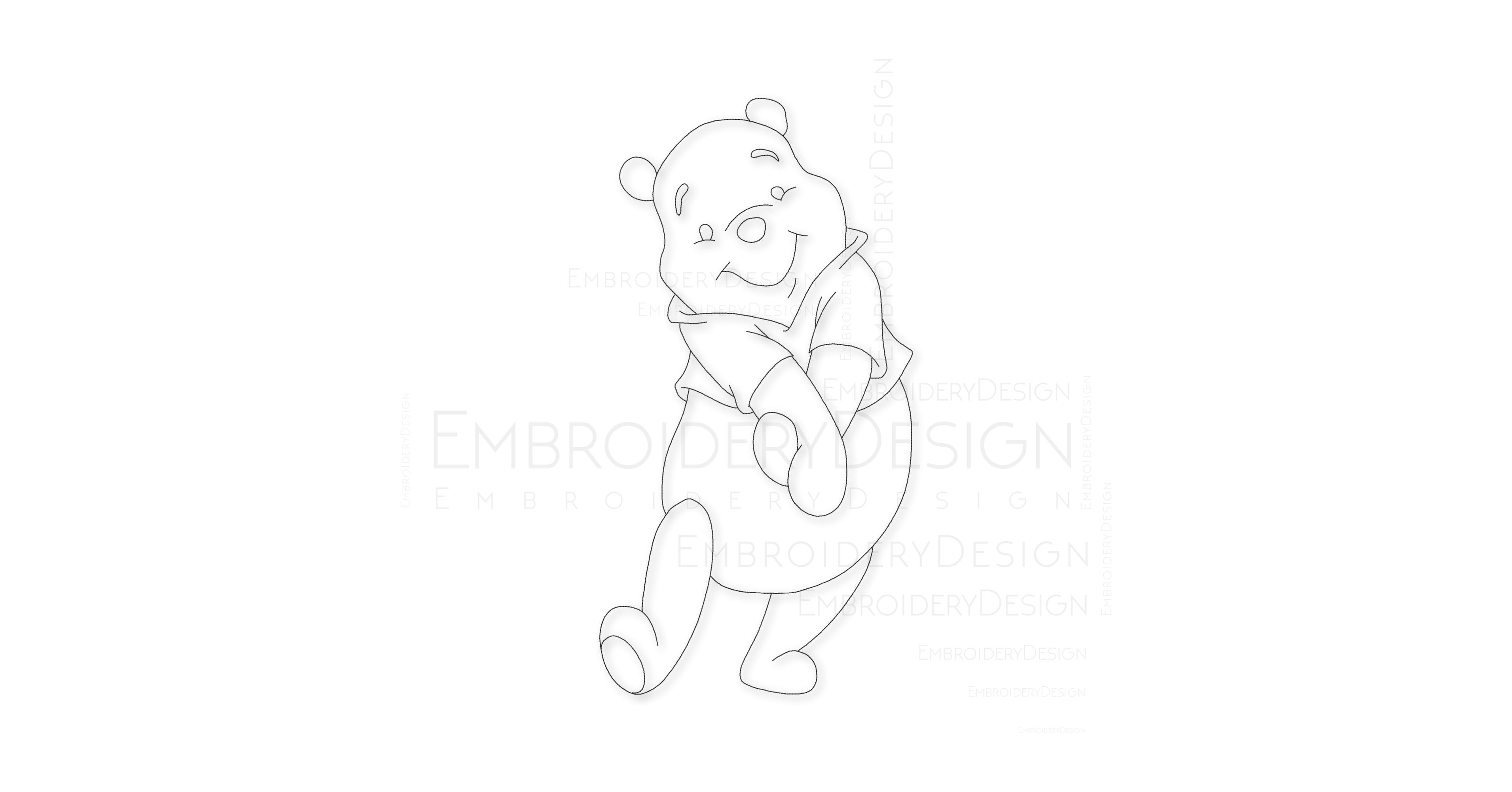 Winnie the Pooh Line - Anita Kóródi - SvgEmbroideryDesign