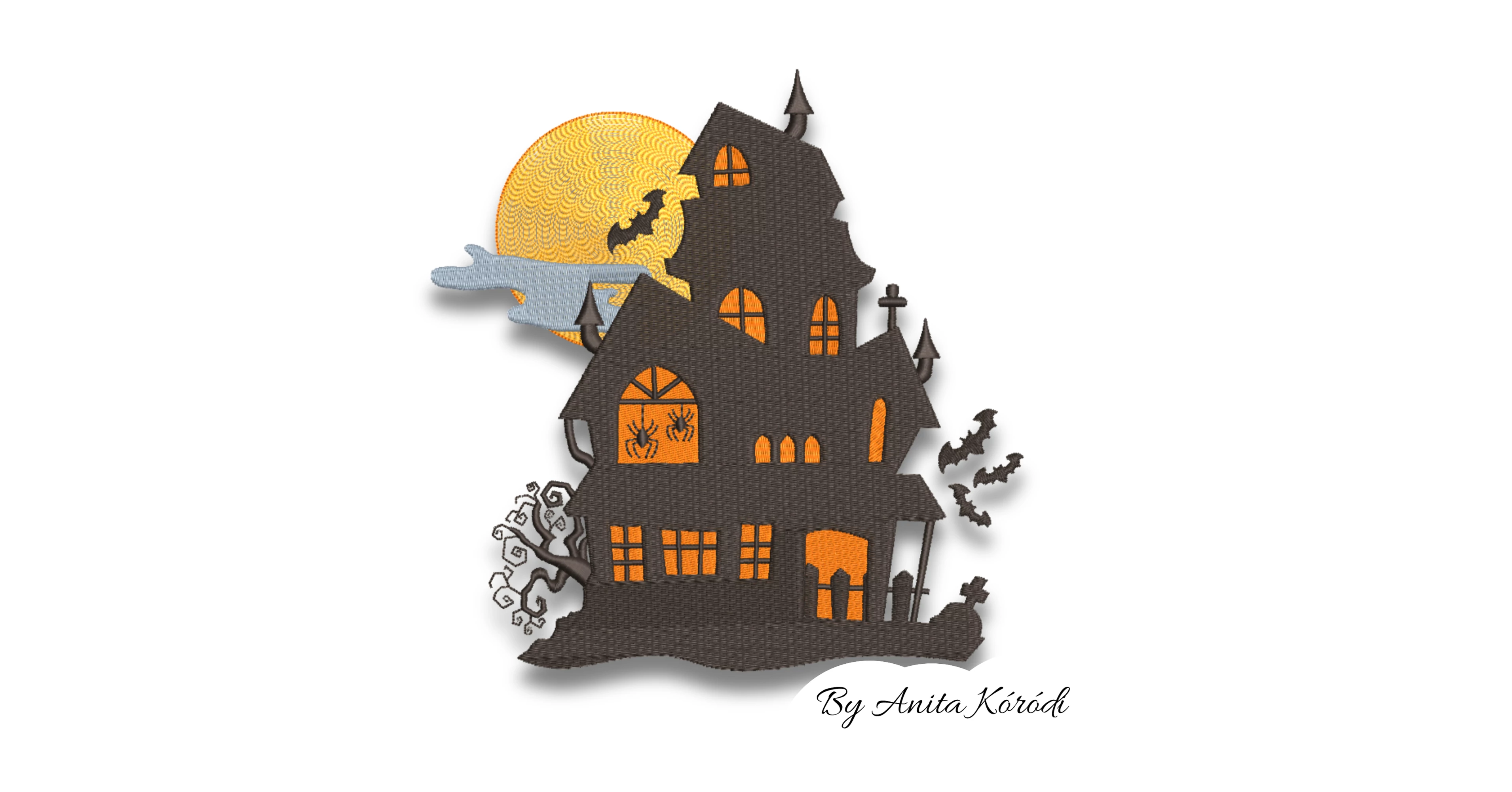 Haunted House Embroidery Machine Designs - Anita Kóródi ...