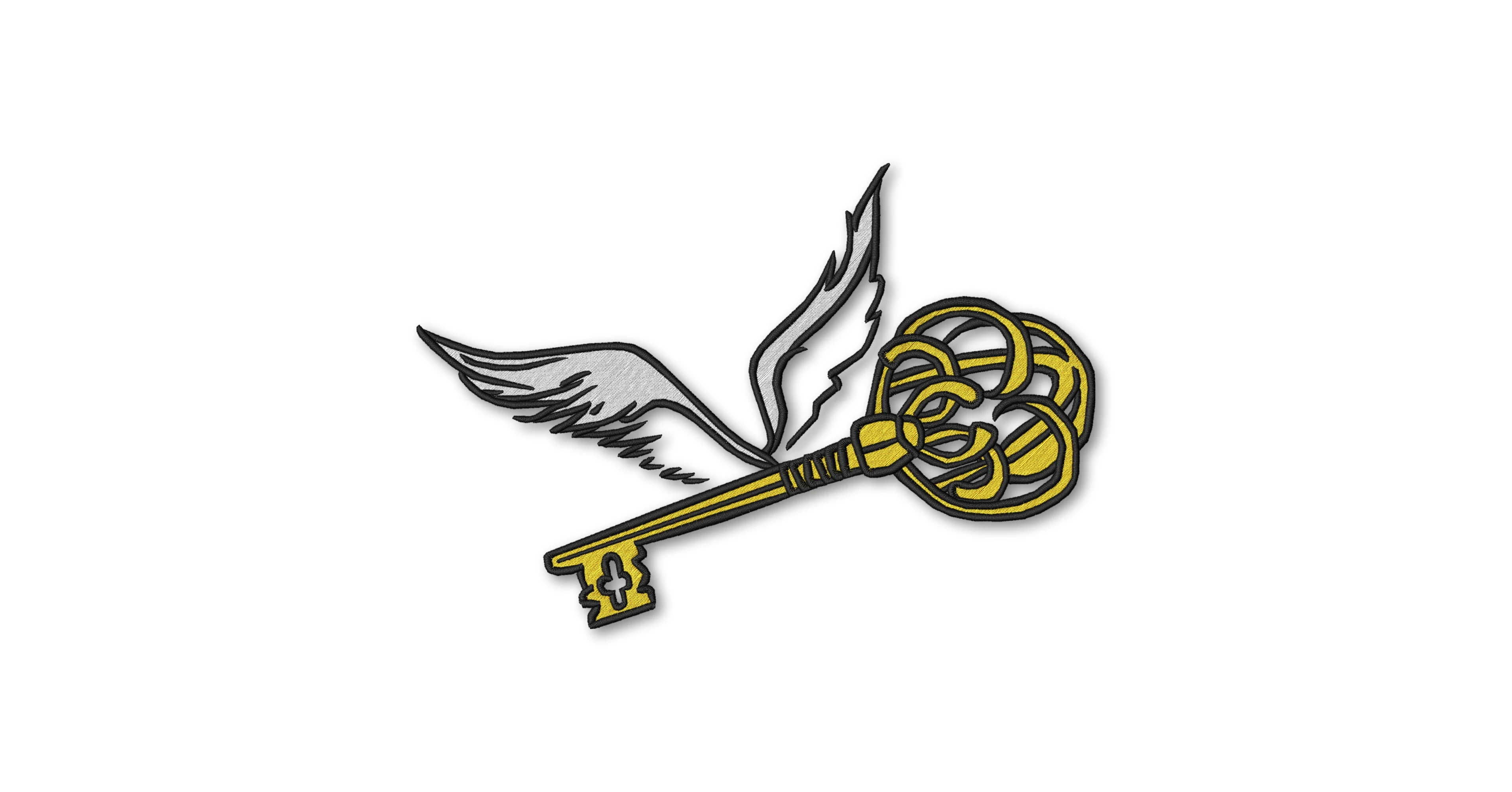 Key with wings - Anita Kóródi - SvgEmbroideryDesign