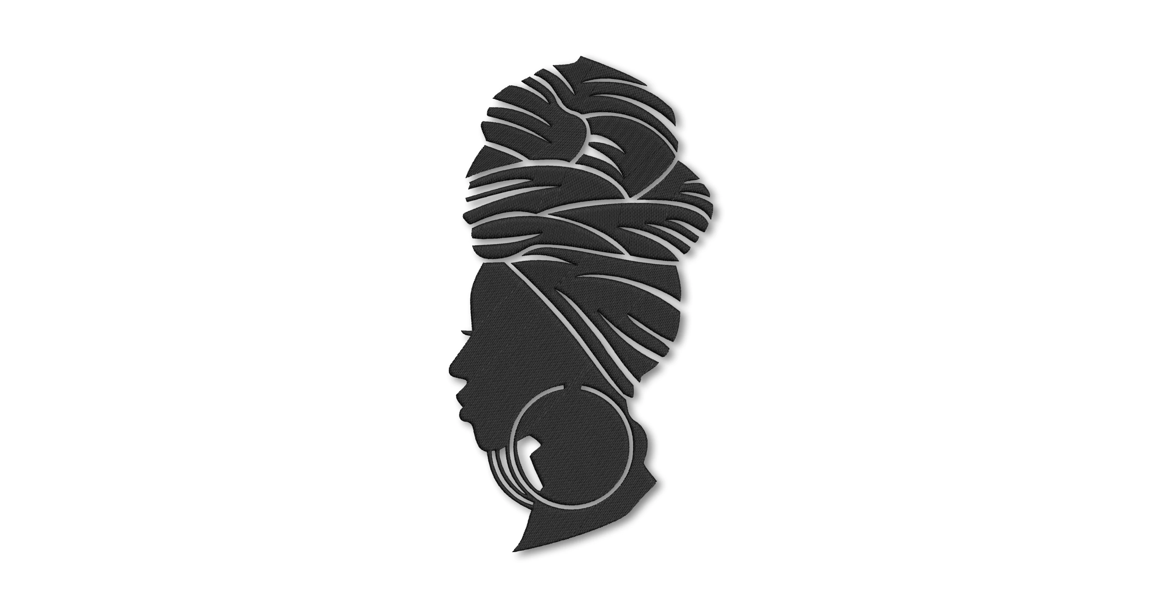 Afroman Embroidery Design